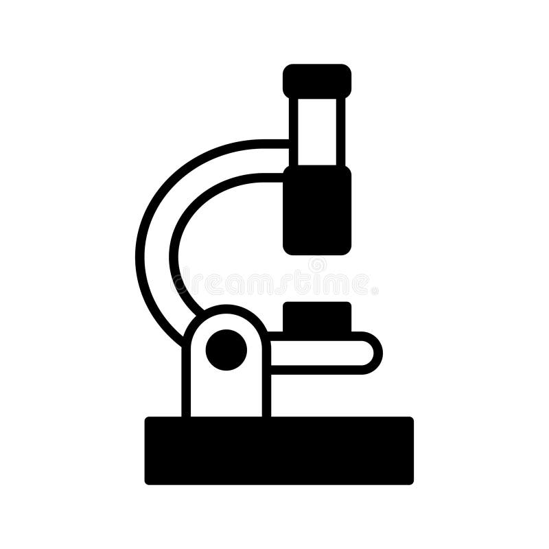 Microscope Icon. Vector Illustration of a Microscope. Hand Drawn ...