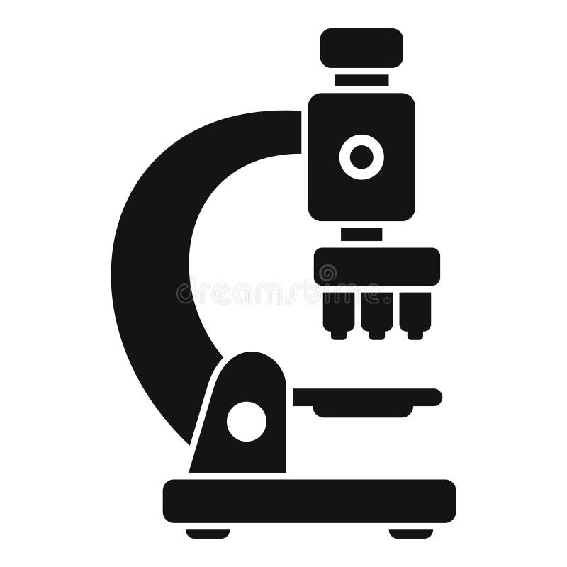 Laboratory Microscope Icon Showing Scientific Research Stock ...