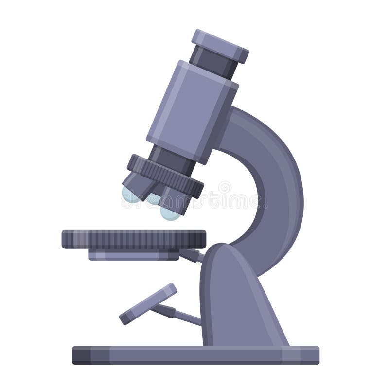 Laboratory Microscope Illustration for Scientific Research and Analysis ...