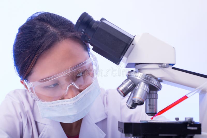 Laboratory Microscope Research Stock Image - Image of experiment ...