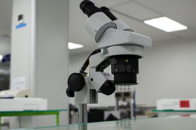Laboratory Microscope. Scientific and Healthcare Research Background ...