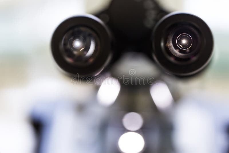 Microscope in a Scientific Research Laboratory Stock Photo - Image of ...