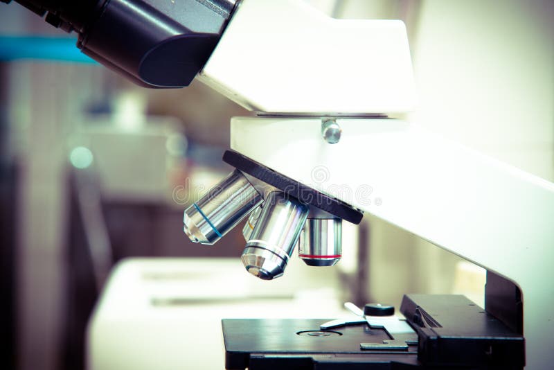 Laboratory Microscope. Scientific Stock Image - Image of discovery ...