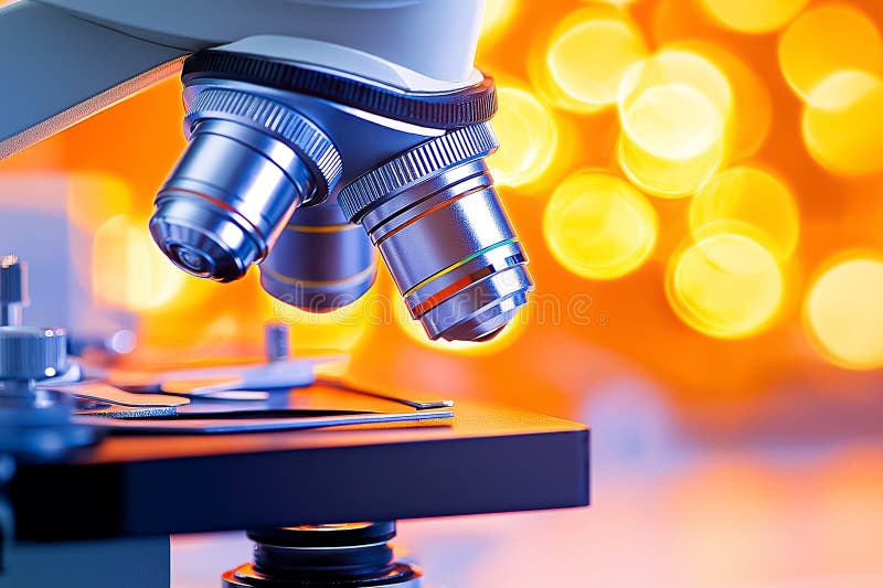 A Laboratory Microscope Stands Ready To Unveil Microscopic Details of a ...