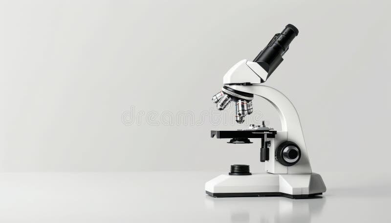 Laboratory Microscope on Table Ready for Scientific Research and ...