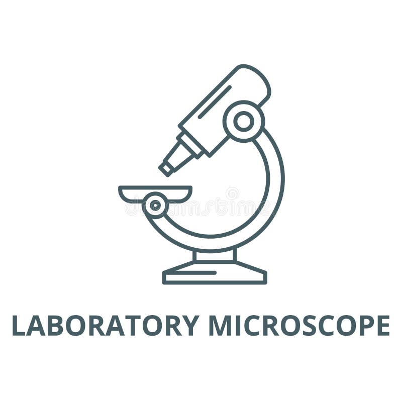 Microscope Vector Icon. Science Lab Microscope Vector Illustration Stock Vector - Illustration ...