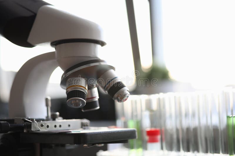 Laboratory Microscrope Device for Analysis Stock Photo - Image of ...