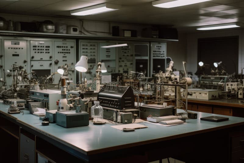 A Laboratory with a Mix of Old and New Equipment, Reflecting the ...