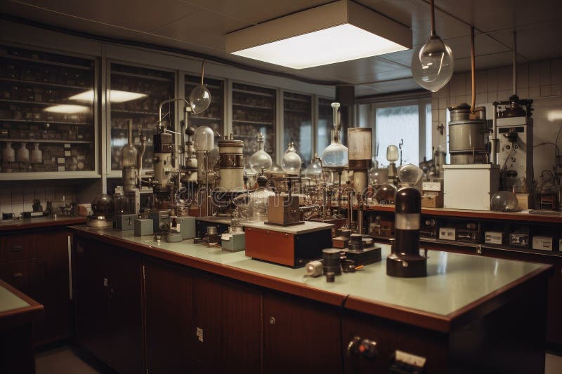 A Laboratory with a Mix of Old and New Equipment, Reflecting the ...