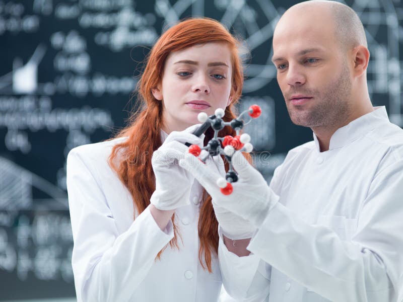 Laboratory Molecular Analysis Stock Image - Image of female ...