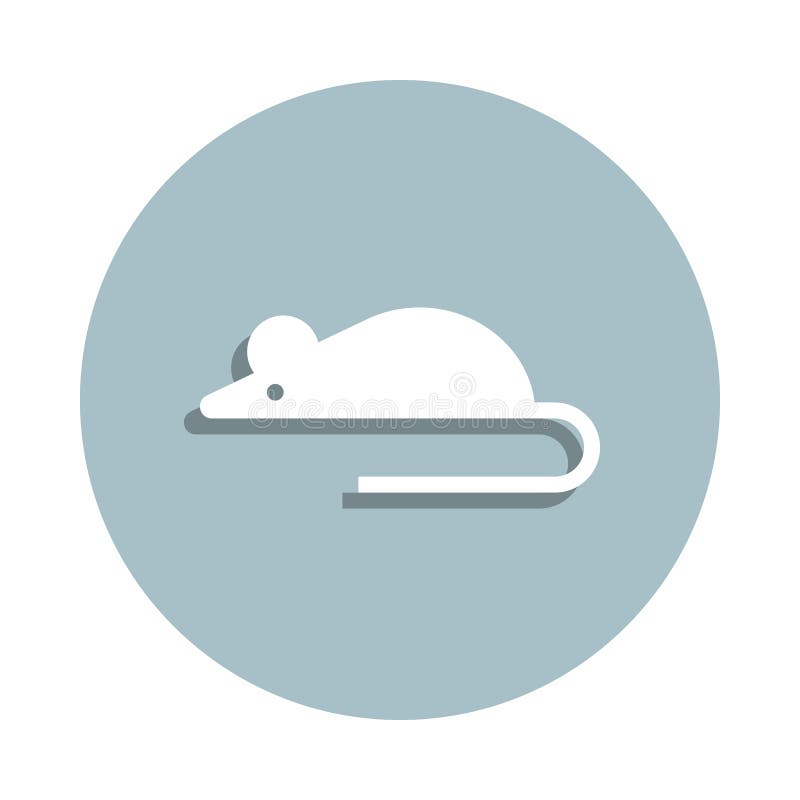 Laboratory, Mouse Badge Icon. Simple Glyph, Flat Vector of Laboratory ...