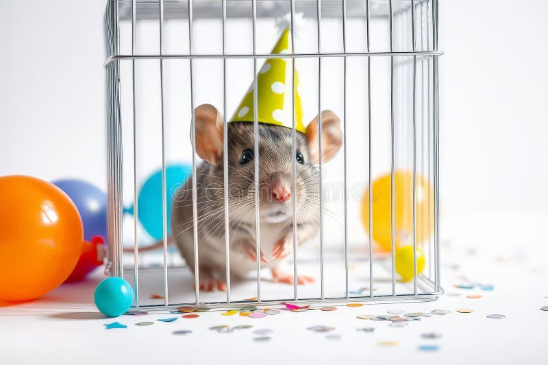 Lab Mouse Party Animal stock illustration. Illustration of testing ...