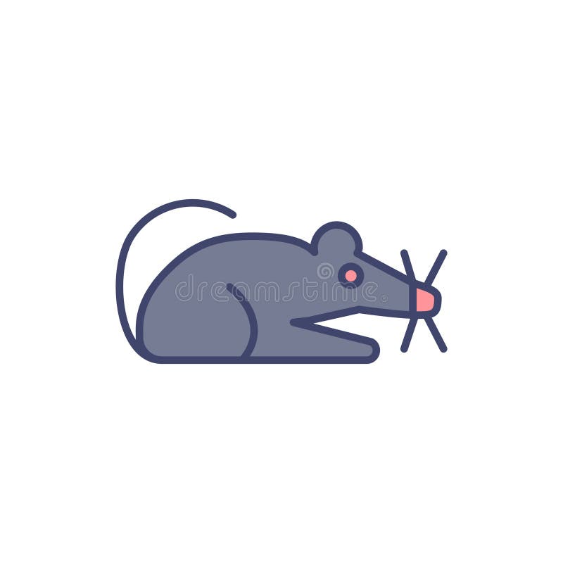 Laboratory Mouse. Background with Cute Funny Rat Exact Vector ...