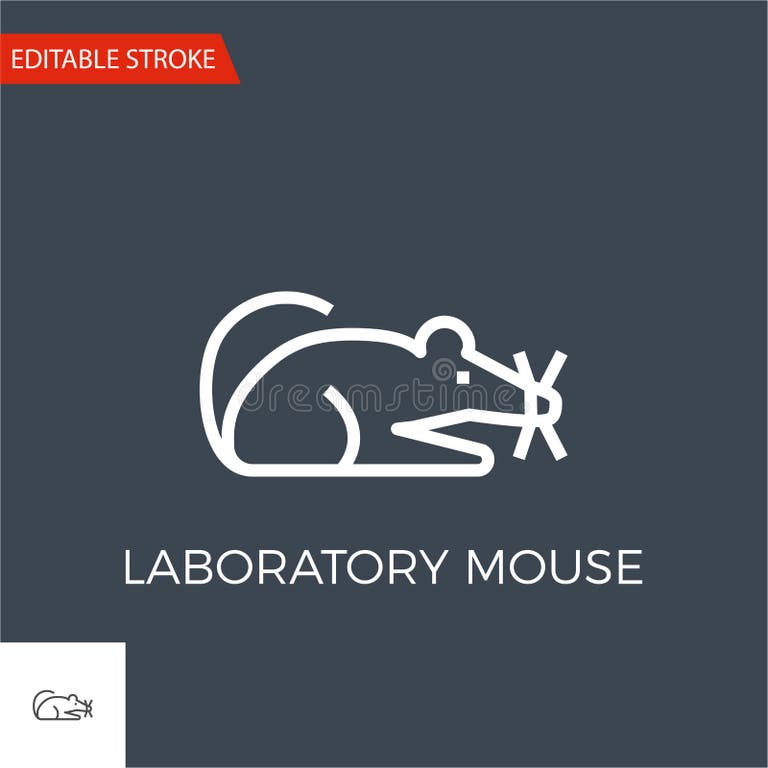 Laboratory Mouse Vector Icon Stock Vector - Illustration of pest, cute ...