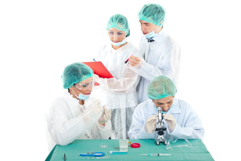 Laboratory people stock image. Image of four, doctors - 17226473