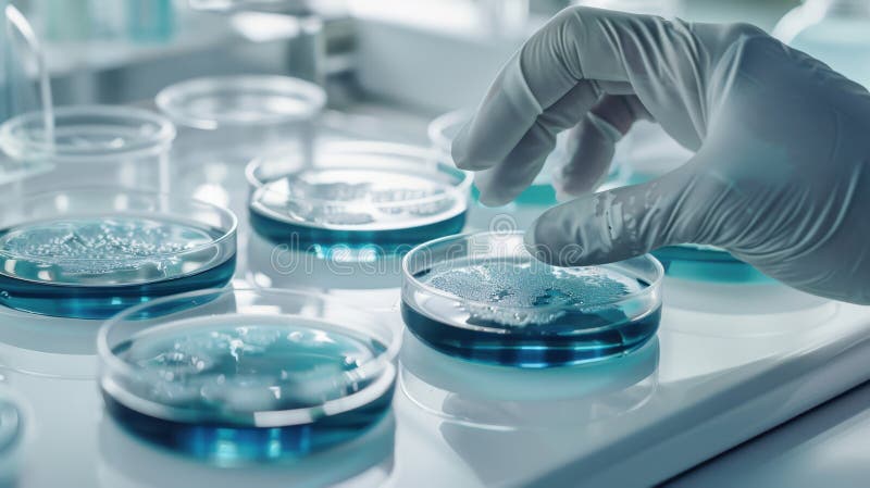 The Laboratory Petri Dish..AI Generated Image Stock Image - Image of ...