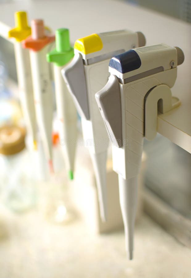 Laboratory pipettes stock image. Image of microbiology - 17592595