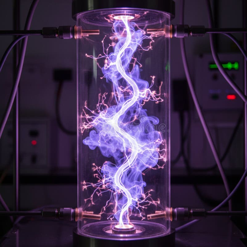 Plasma Energy Discharge Abstract Stock Illustration - Illustration of ...