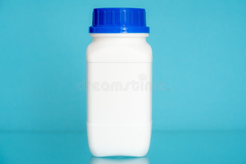 Laboratory Plastic Jar for Chemical Elements and Substances with Empty ...