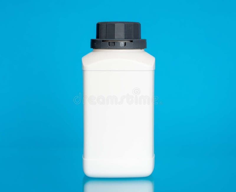 Laboratory Plastic Jar for Chemical Elements and Substances with Empty ...