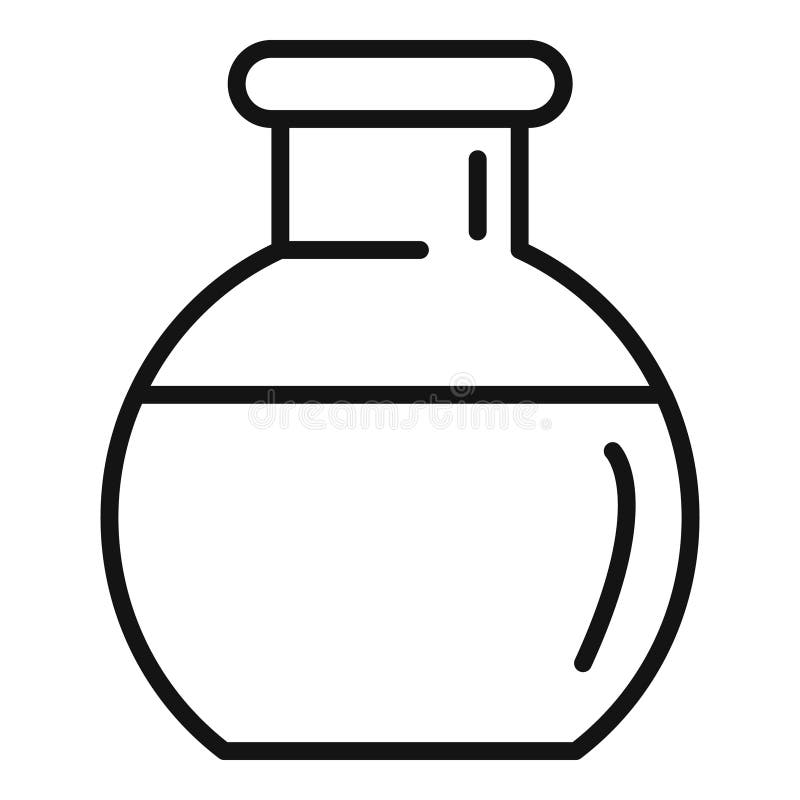 Laboratory Pot Icon Outline Vector. Gmo Dna Stock Vector - Illustration ...