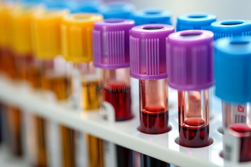 Laboratory Precision in Blood Testing. Generative Ai Stock Illustration ...
