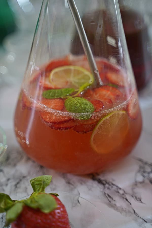 Laboratory Punch in a Flask Stock Image - Image of colorful, experiment ...