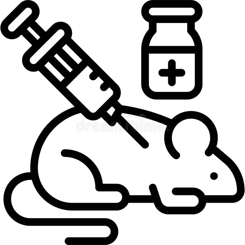 Laboratory Rat Icon, Vaccine Development Related Vector Stock Vector ...