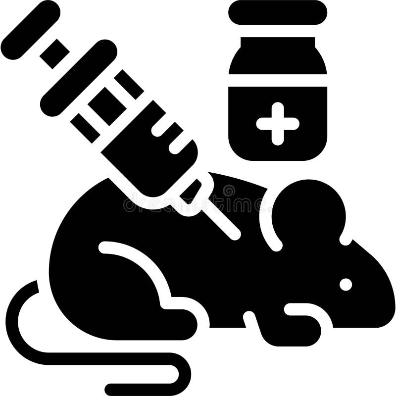 Laboratory Rat Icon, Vaccine Development Related Vector Stock Vector ...