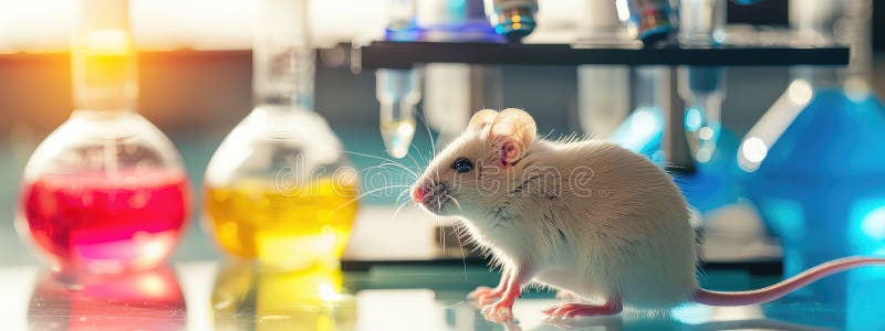 Laboratory Rat in the Laboratory. Selective Focus Stock Image - Image ...