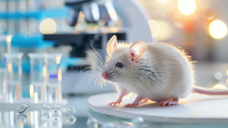 Laboratory Rat in the Laboratory. Selective Focus Stock Image - Image ...