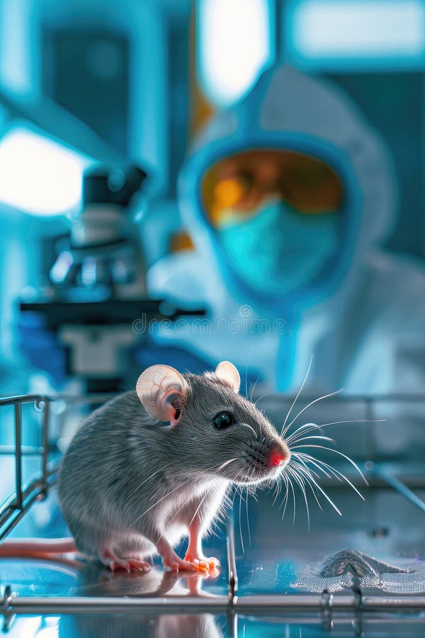 Laboratory Rat in the Laboratory. Selective Focus Stock Photo - Image ...