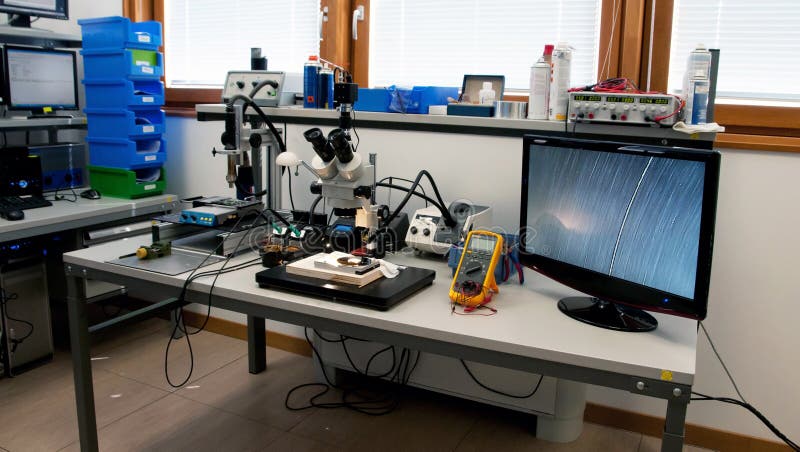 Laboratory for Recovering Data Stock Photo - Image of information ...