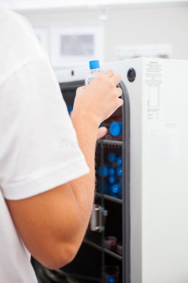 Laboratory refrigerator stock photo. Image of holding - 60793844
