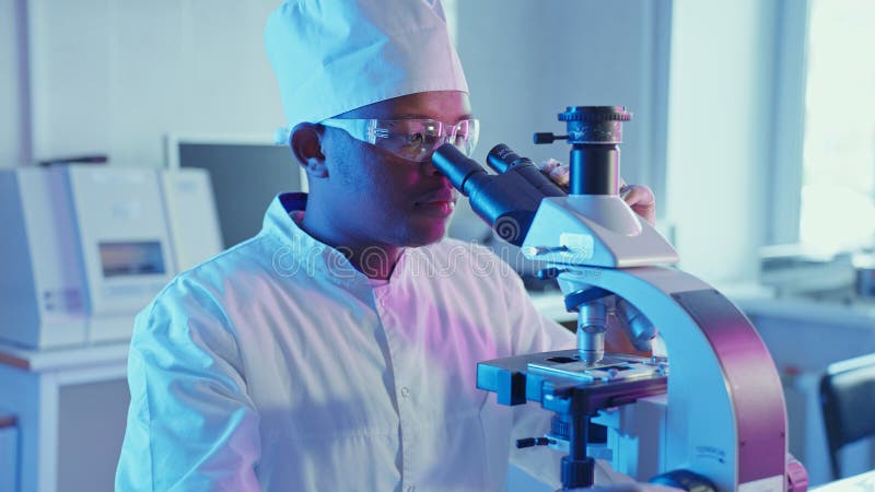 Laboratory Research in Chemistry with Advanced Equipment at a Medical ...