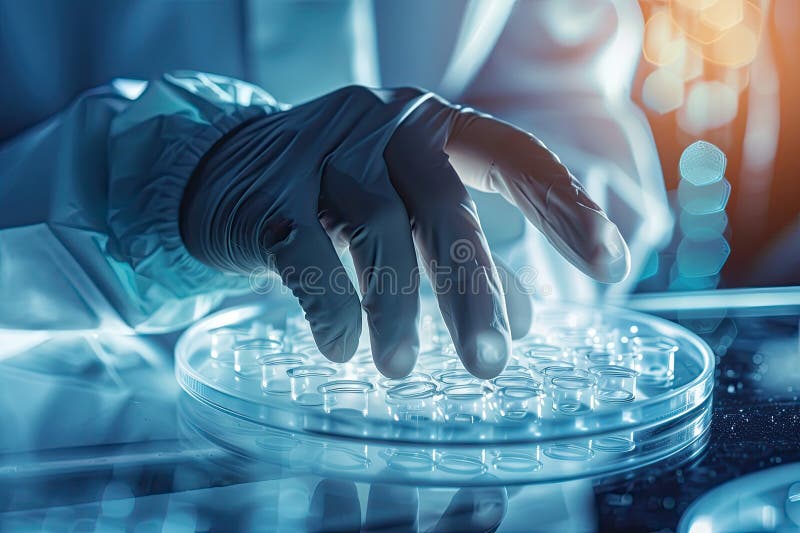 Laboratory Research and Development Concept. Scientist Working in the ...