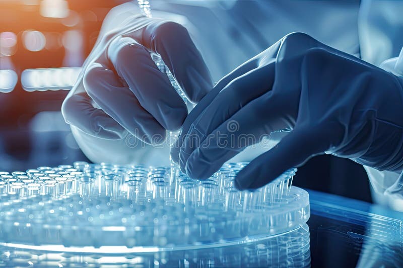Laboratory Research and Development Concept. Scientist Working in the Laboratory. Stock ...