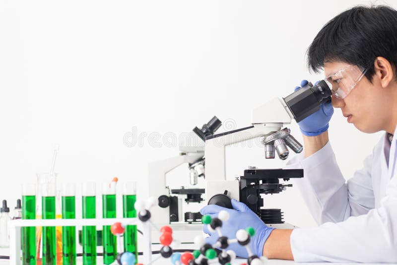 Laboratory People Research and Analysis Chemical Test with Micro Stock ...