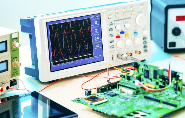 Laboratory of Research Microelectronics Stock Image - Image of ...