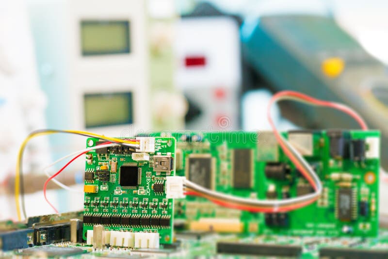 Laboratory of Research Microelectronics Stock Photo - Image of ...