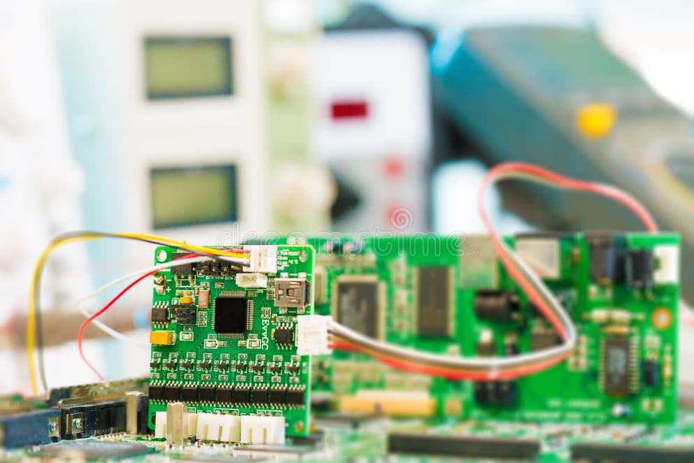 Laboratory of Research Microelectronics Stock Photo - Image of ...