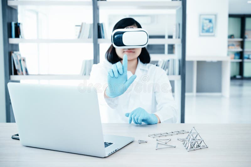 Laboratory Research Scientist and Science Innovation Concept, Female ...