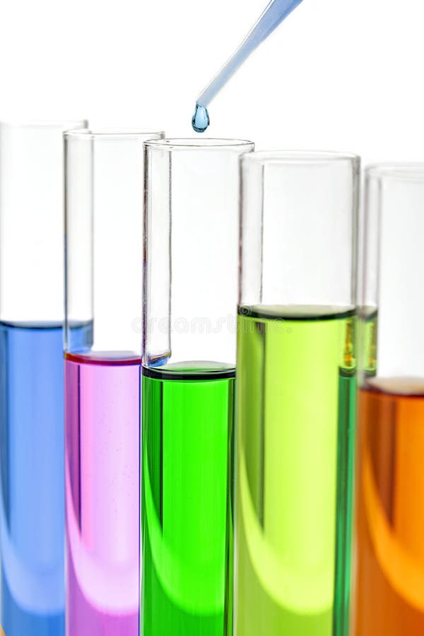 Laboratory Test Tubes in Science Research Lab Stock Image - Image of ...