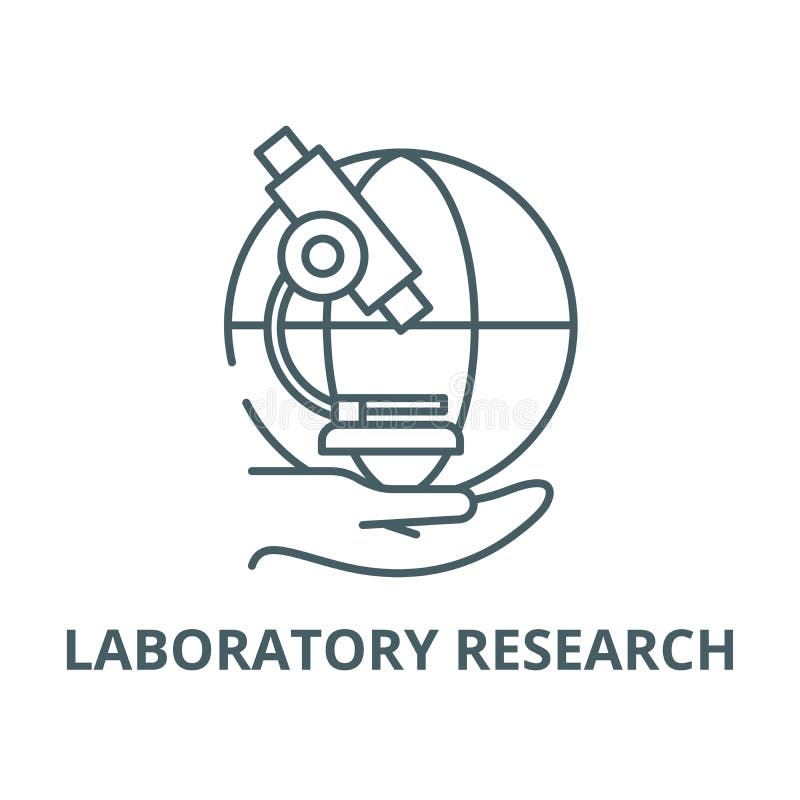 Scientific Research Line Icon Concept. Scientific Research Flat Vector ...