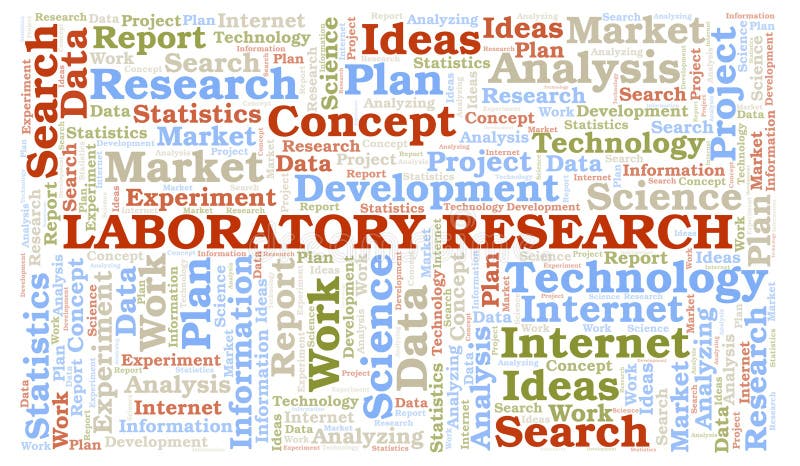 Laboratory Research Word Cloud. Stock Illustration - Illustration of ...