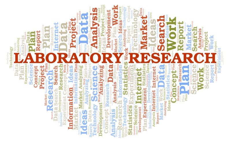 Laboratory Research Word Cloud Stock Illustration - Illustration of ...