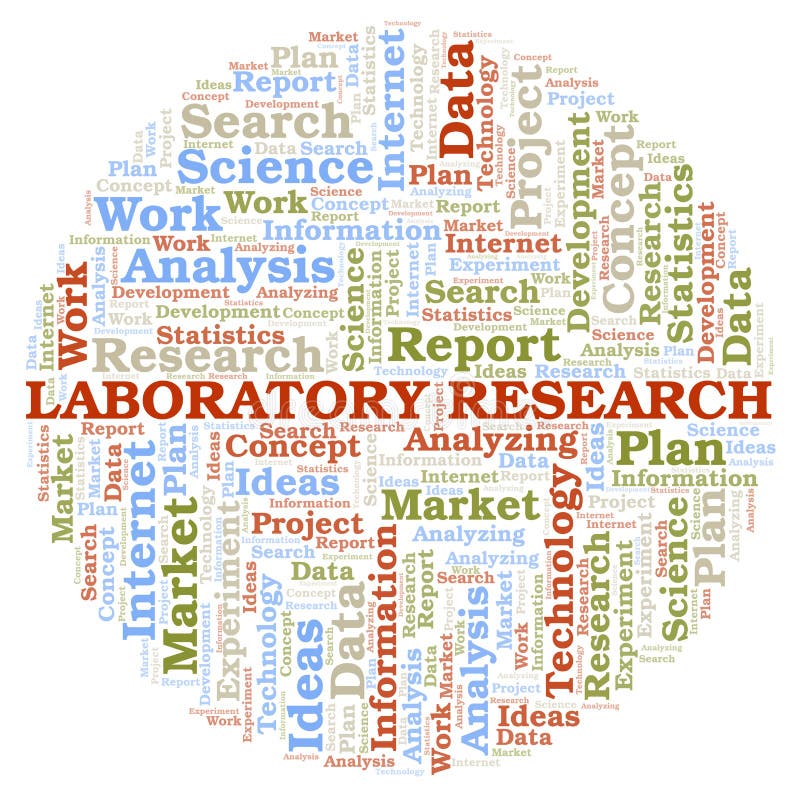 Laboratory Research Word Cloud. Stock Illustration - Illustration of ...
