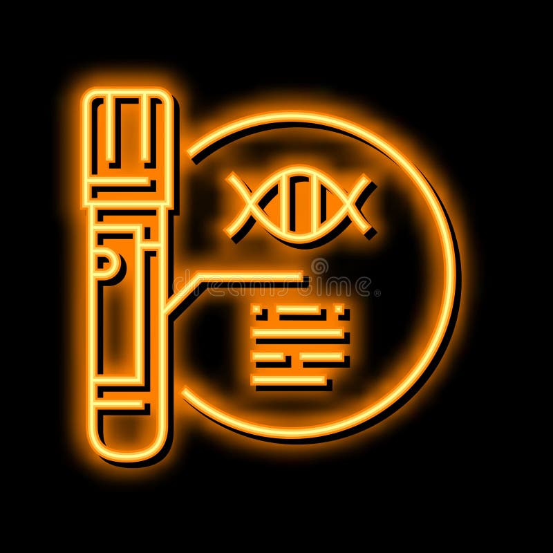 Laboratory Researchment Neon Glow Icon Illustration Stock Vector ...