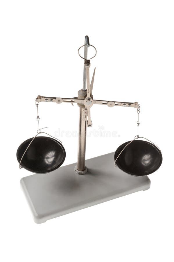 Lab old scale weighing. stock image. Image of weigh, background - 2335493