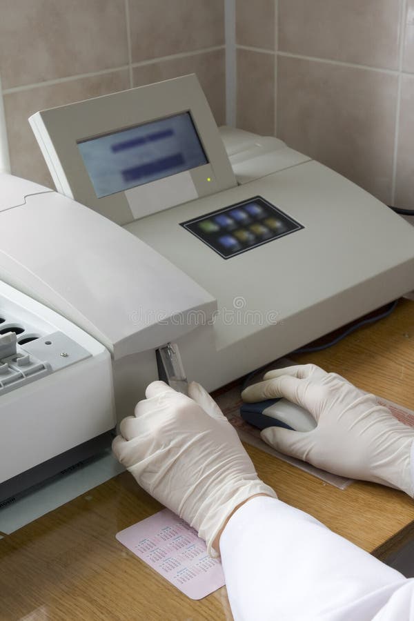 Laboratory scene stock image. Image of computer, doctor - 21594723